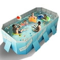 "Hurber Portable Large Foldable Swimming Pool for Backyard, Family Size ...
