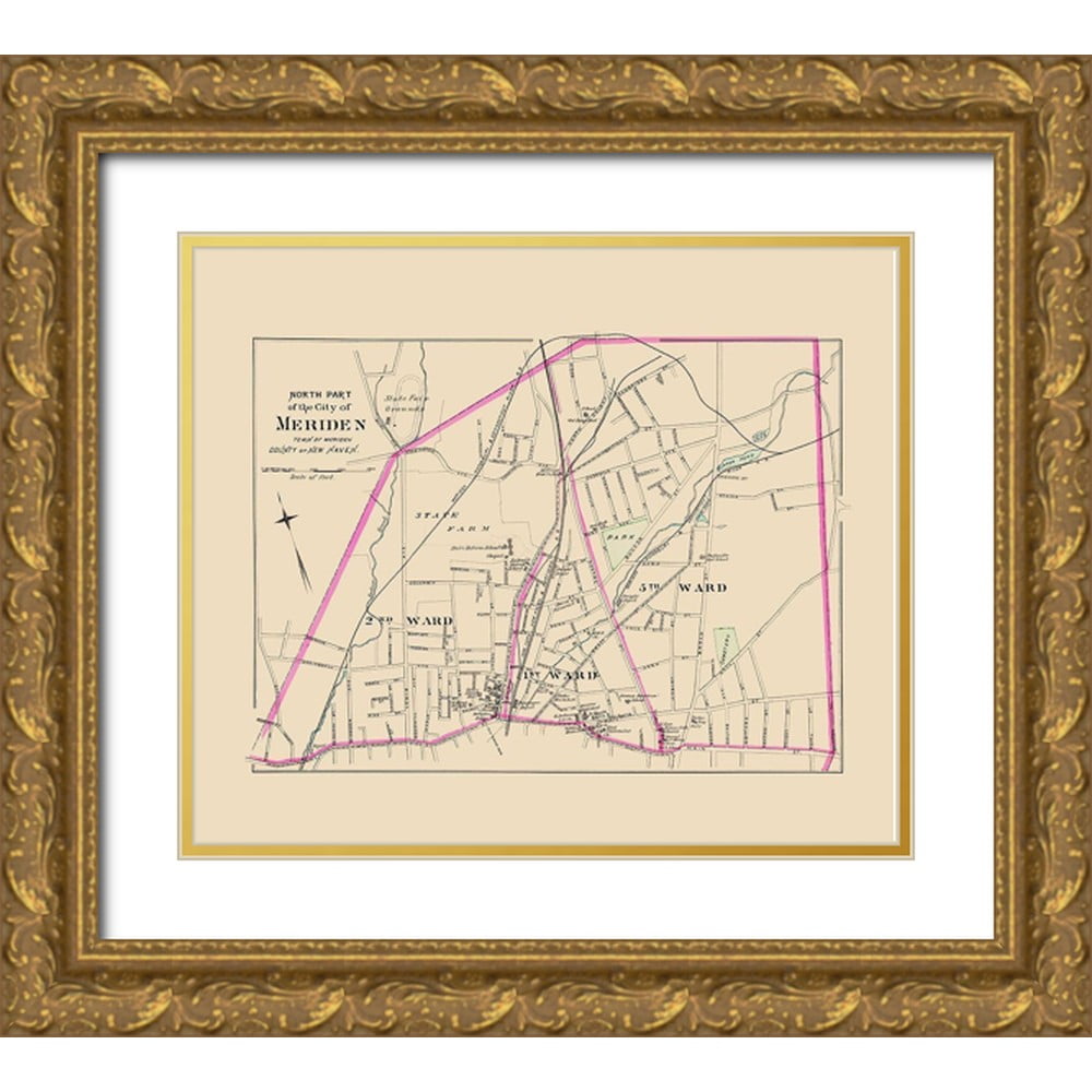 Hurd 17x15 Gold Ornate Wood Framed with Double Matting Museum Art Print ...