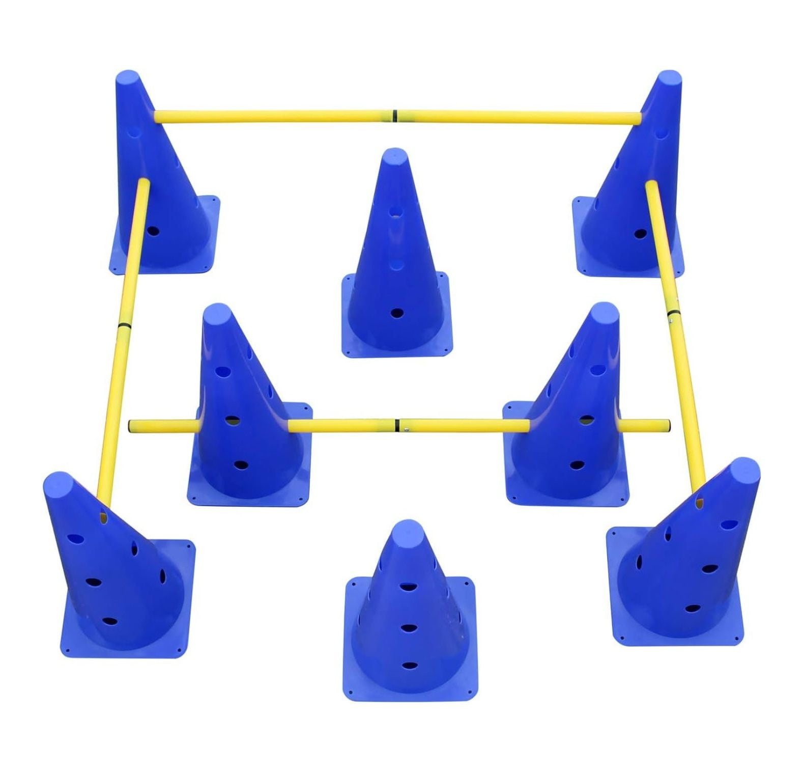 Hurdle Cone Set – Training Cones and Agility Poles – Adjustable Agility ...