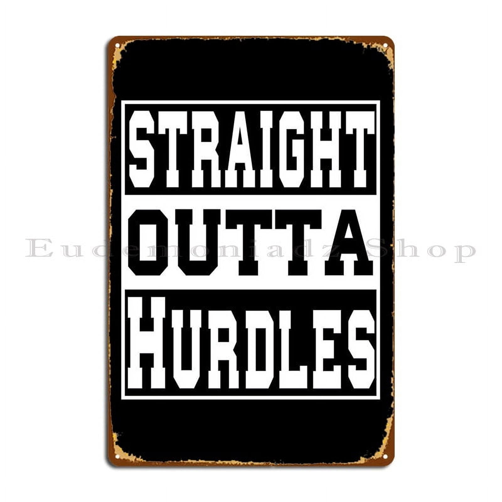 Hurdles Saying Funny Metal Plaque Vintage Poster Designing Poster ...