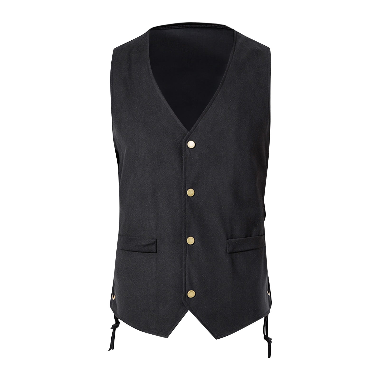 Huresd Men's Suit Vests, Single Breasted Men's Suit Vest Business ...