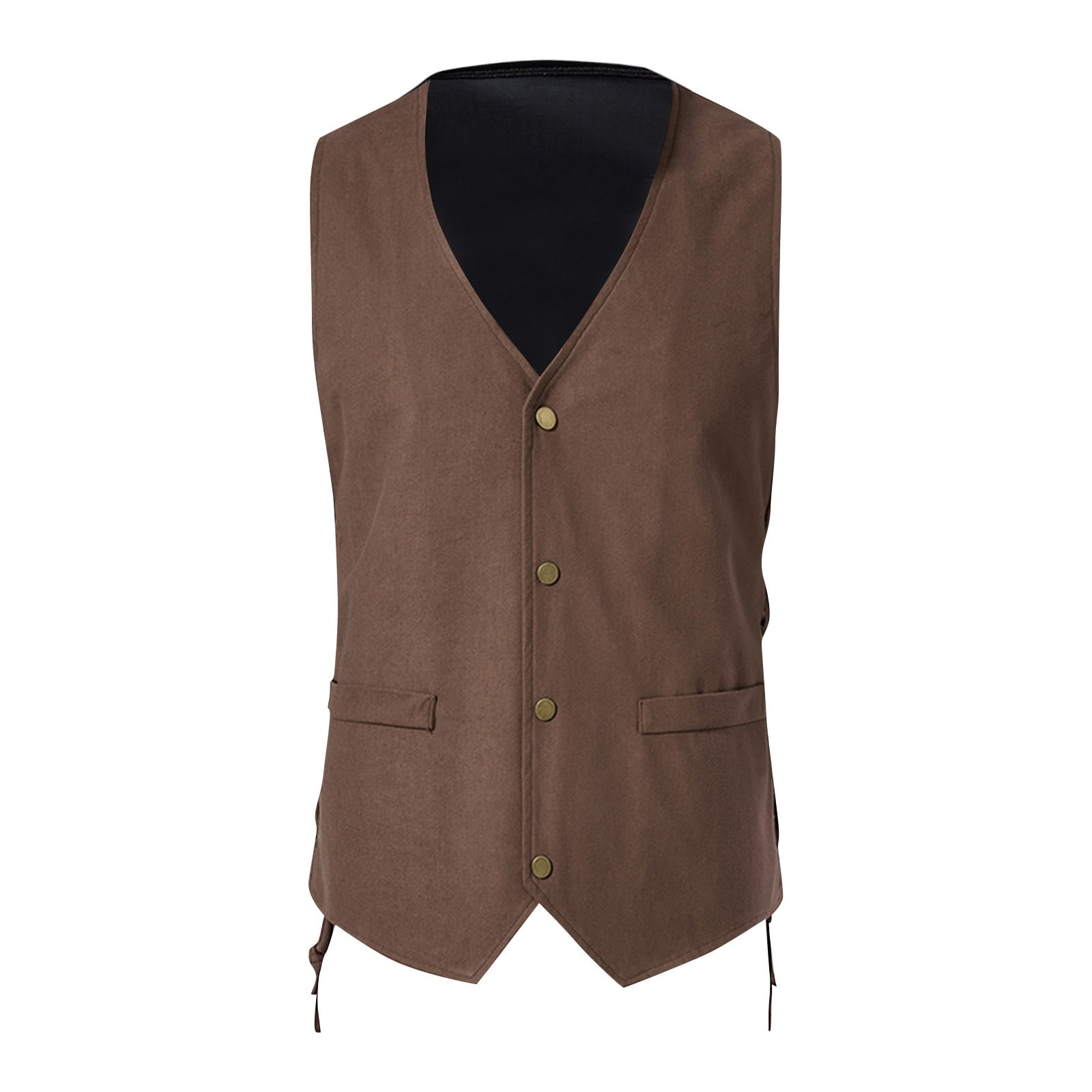 Huresd Men's Suit Vests, Single Breasted Men's Suit Vest Business ...