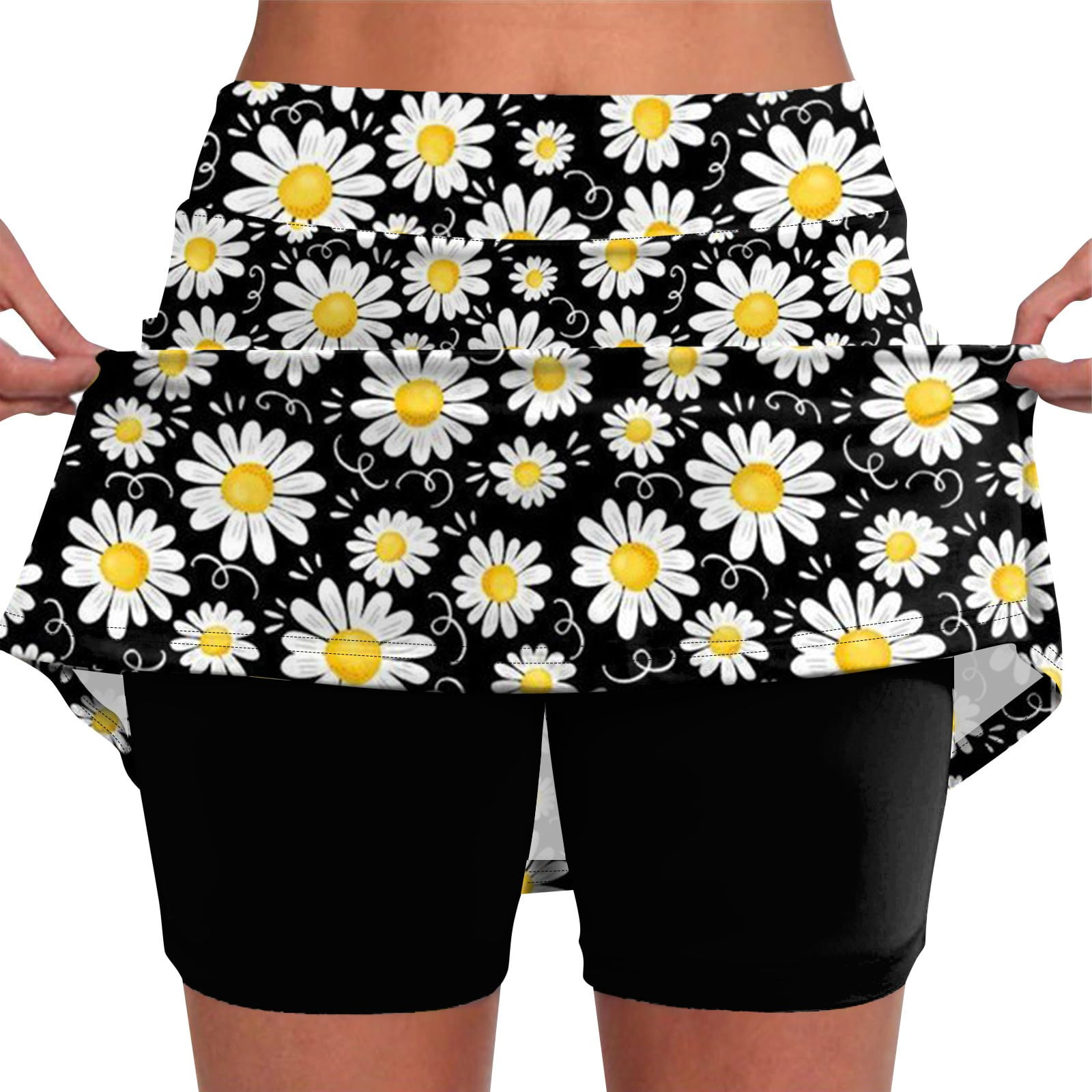 Huresd Skorts For Women With Pockets Tummy Control Stretch Tennis Skirt