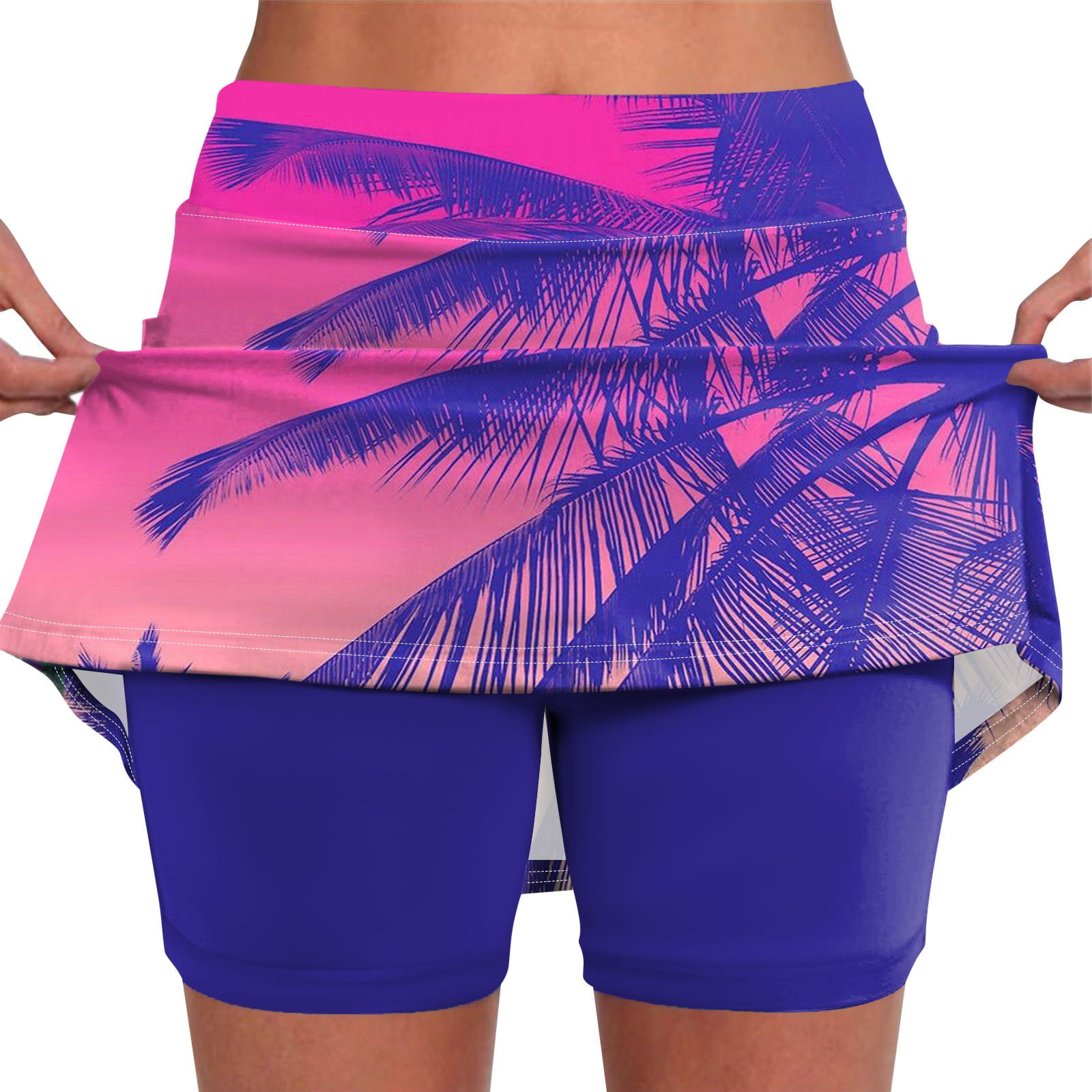 Huresd Skorts For Women With Pockets Tummy Control Stretch Tennis Skirt
