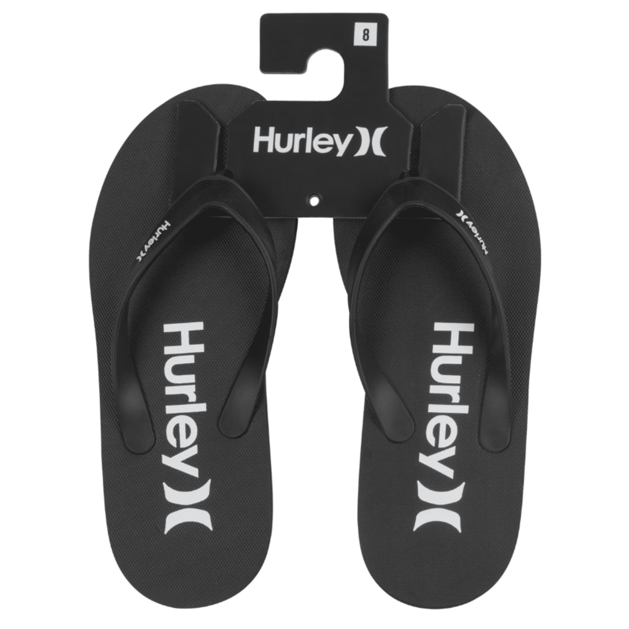 Hurley 1 Pack Flip Flops Mens - Black - Walmart.com