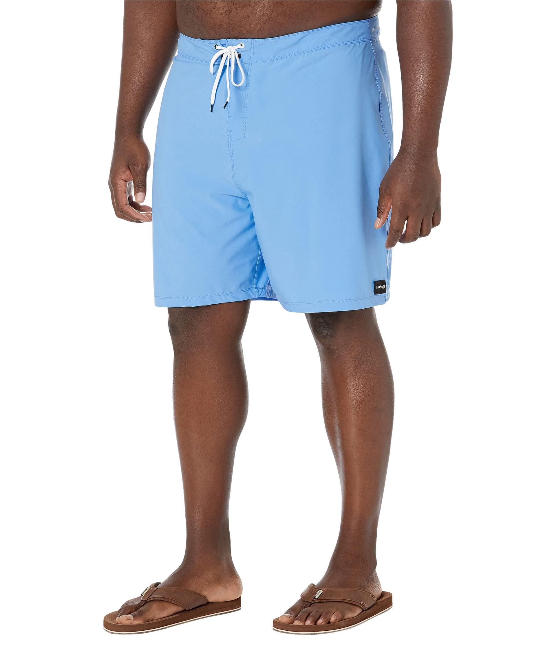 Hurley Big & Tall Phantom One and Only Solid Boardshorts Unity Blue 48 ...