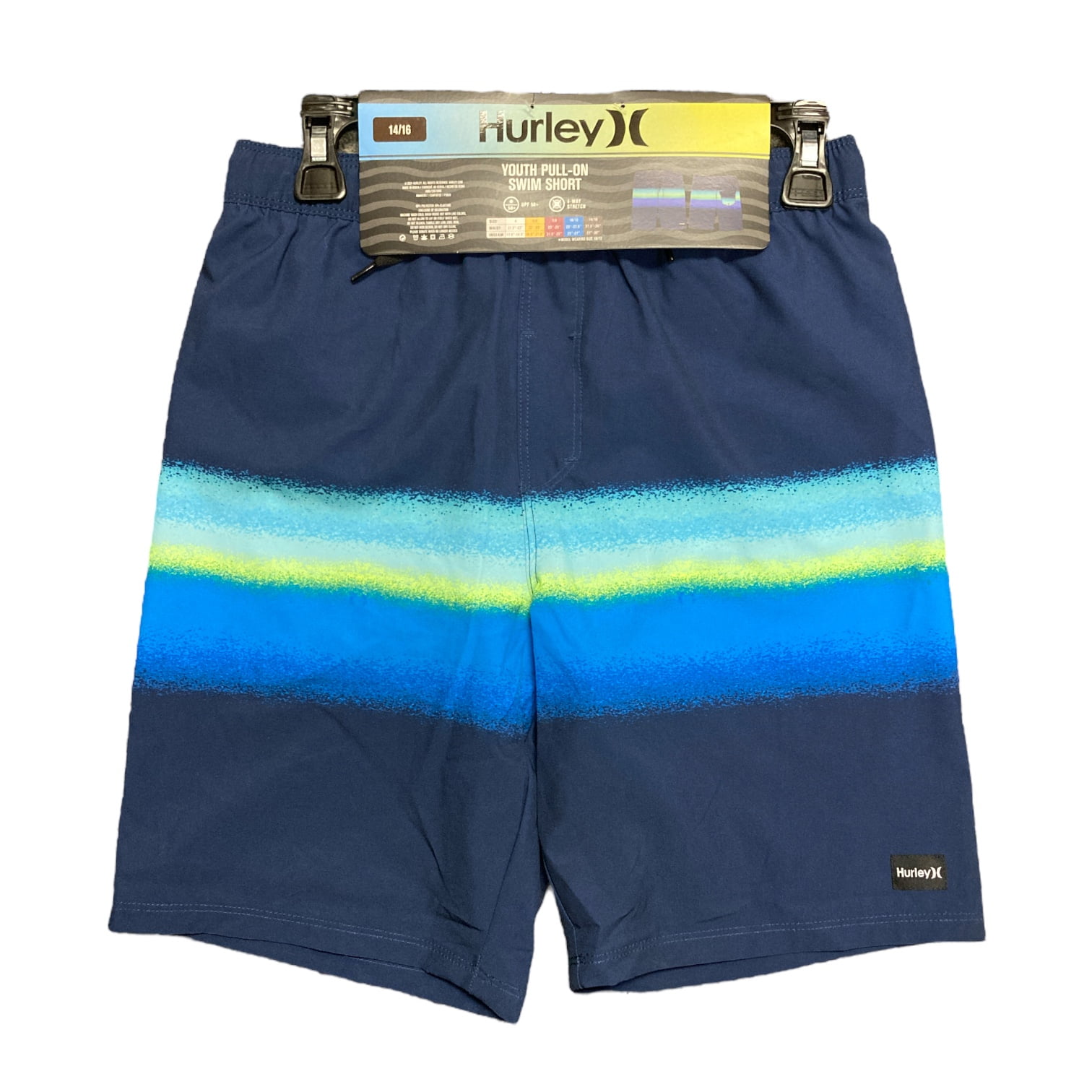 Hurley Boy's UPF50+ Drawstring Waist Pull On Swim Short (Midnight Navy ...