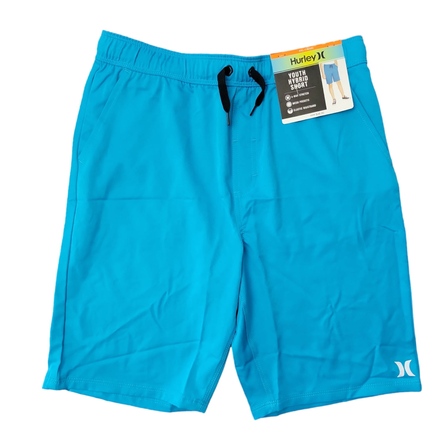 Hurley Boys Hybrid 4-way Stretch Fabric Quick Dry Drawstring Shorts ...