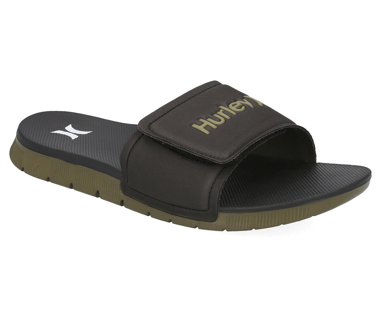 Hurley Fusion 2.0 Sandals Slides, Black Gold, Size 10 - Walmart.com
