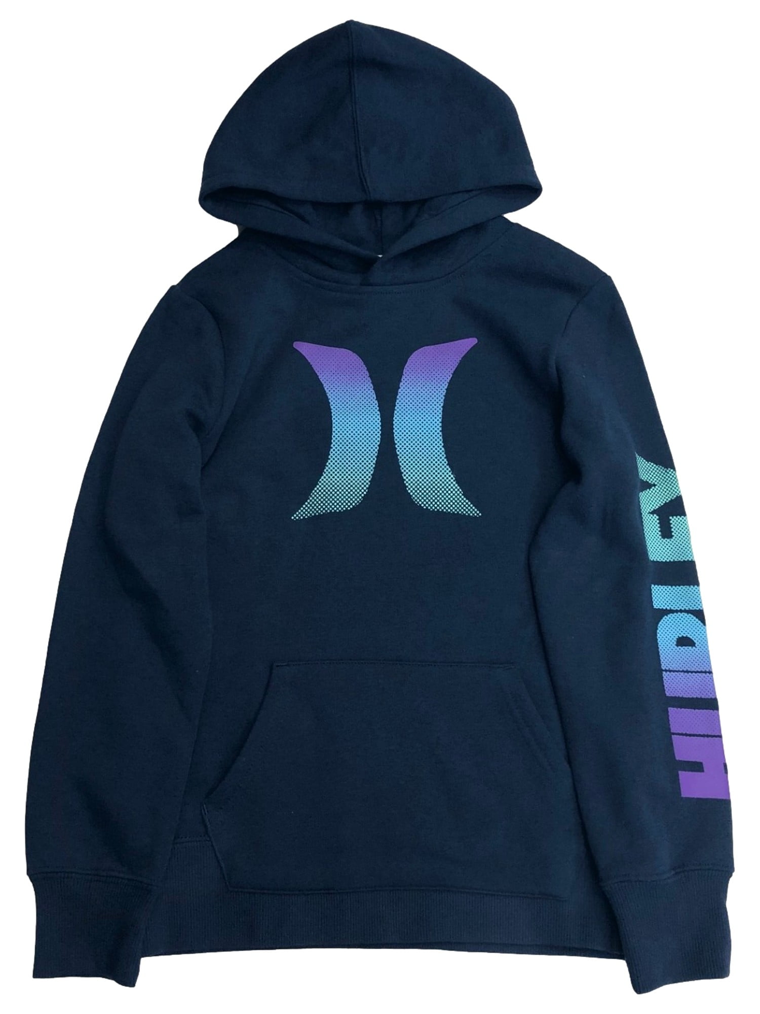 Hurley Girls Blue & Purple Rainbow Hoodie Sweatshirt Large (10-12 ...