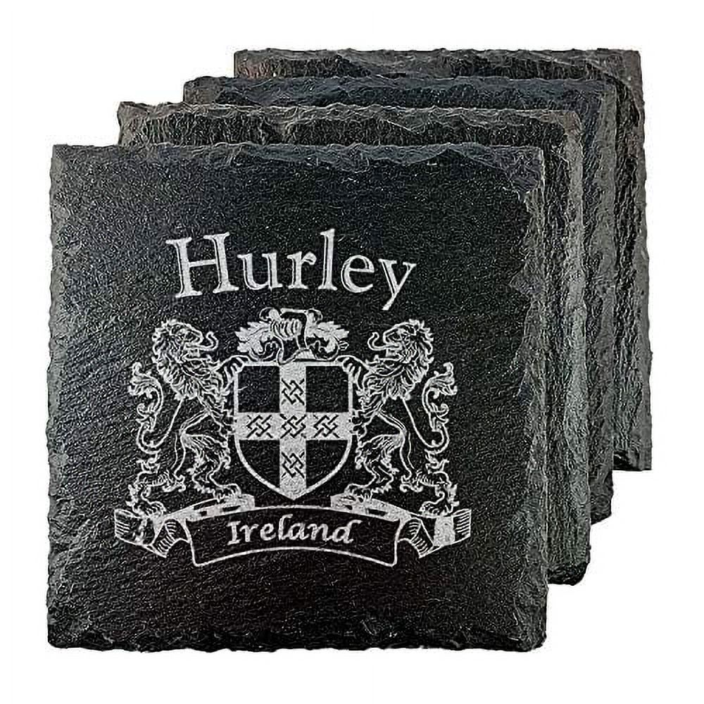 Hurley Irish Coat of Arms Slate Coasters - Set of 4 - Walmart.com
