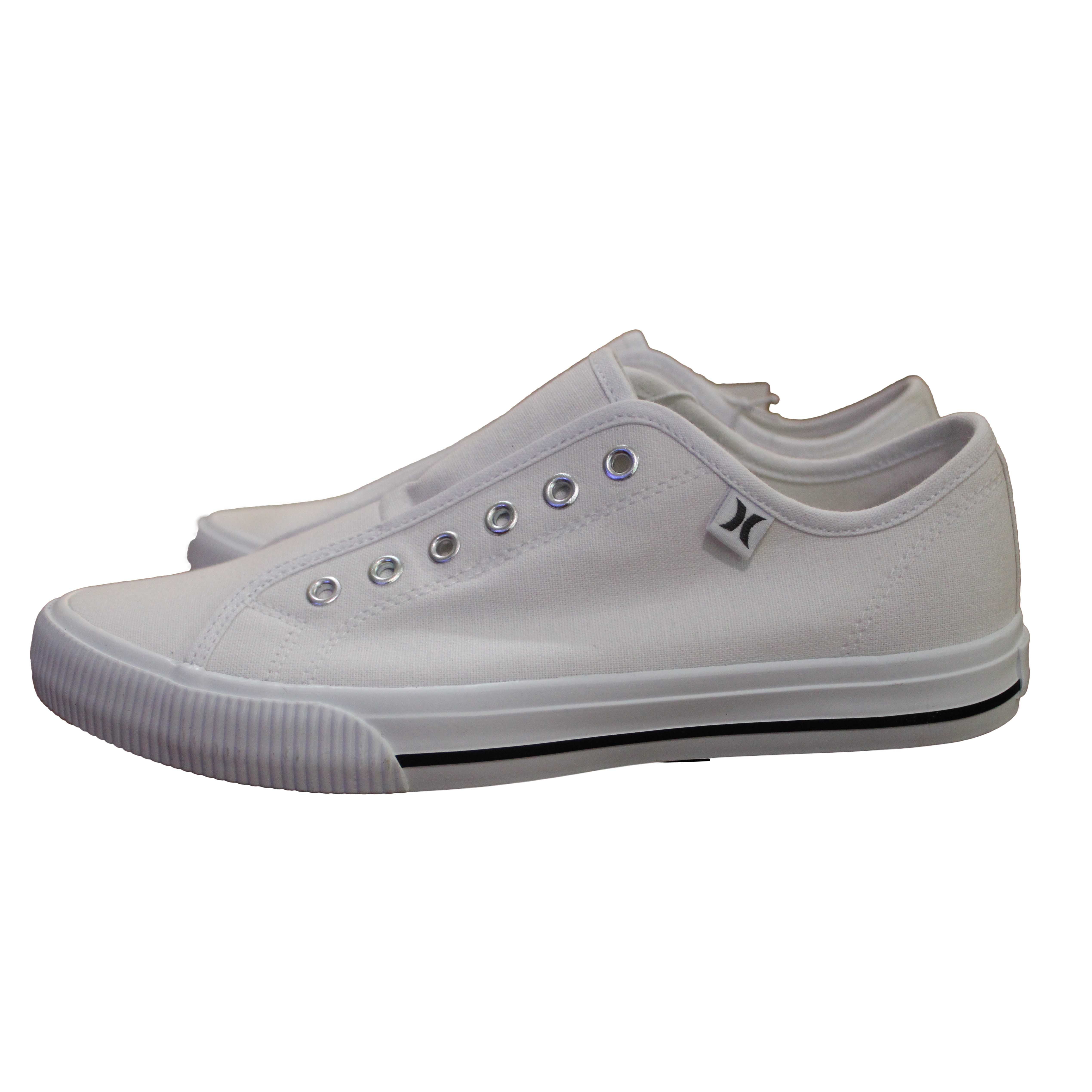 Hurley Ladies Size 10 Chloe Slip on Canvas Sneaker Shoes - White, No ...