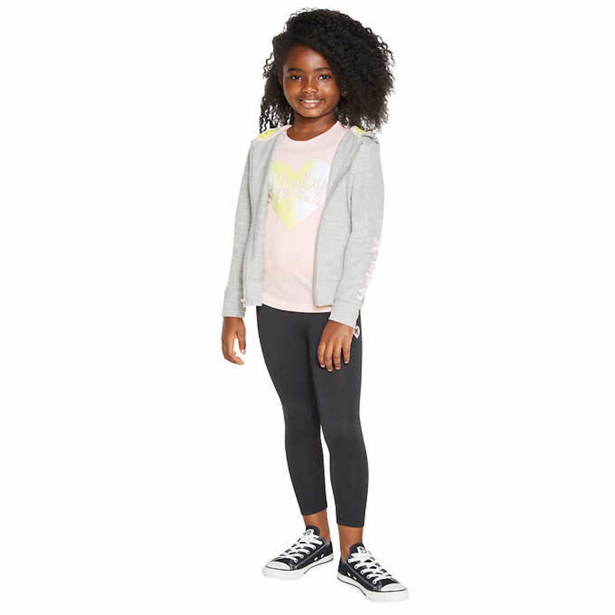 Hurley Little Girl's 3 Piece Active Clothing Set, Tee, Jacket ...
