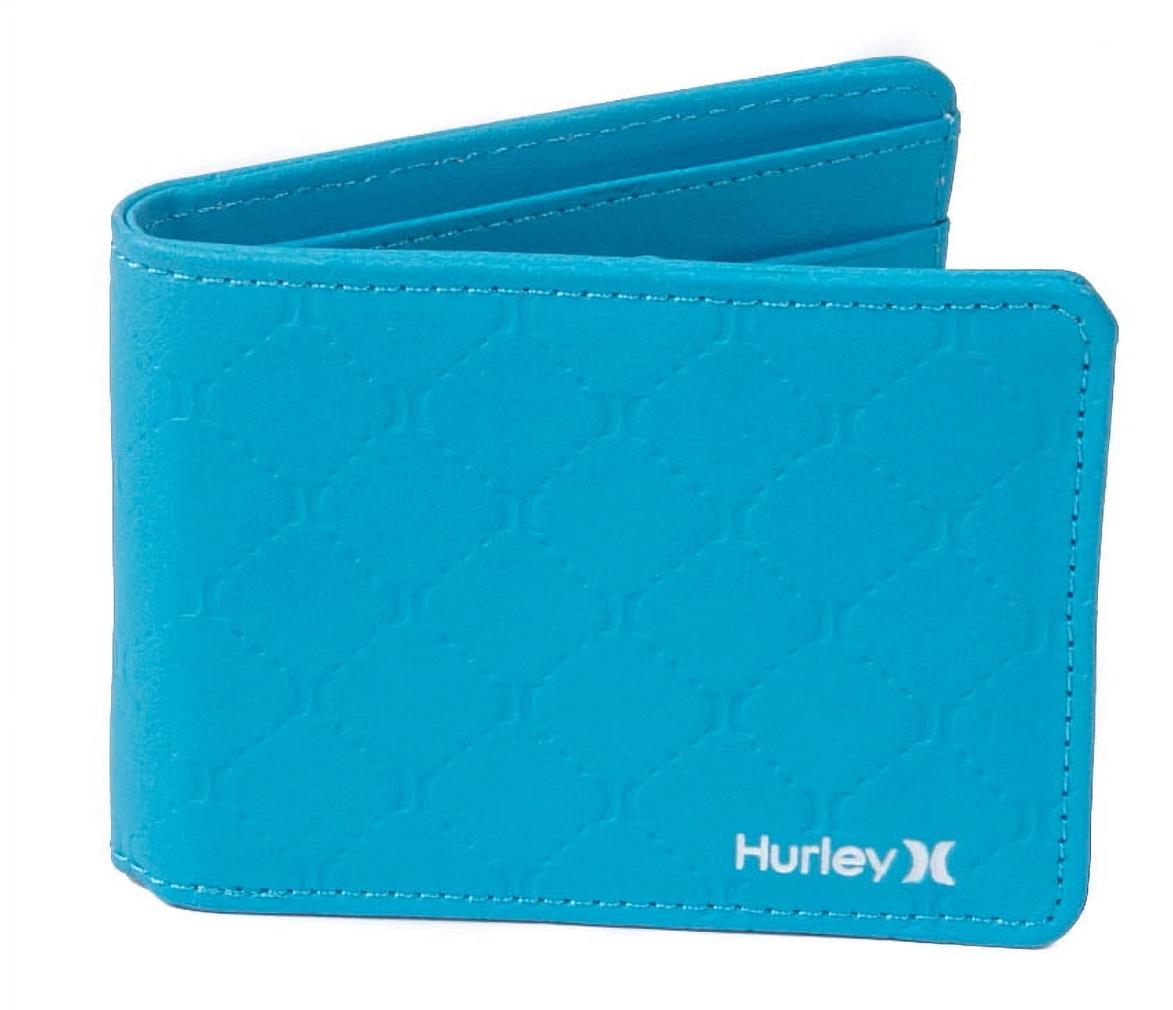 Hurley Men's Bi Fold Wallet Cyan - Walmart.com