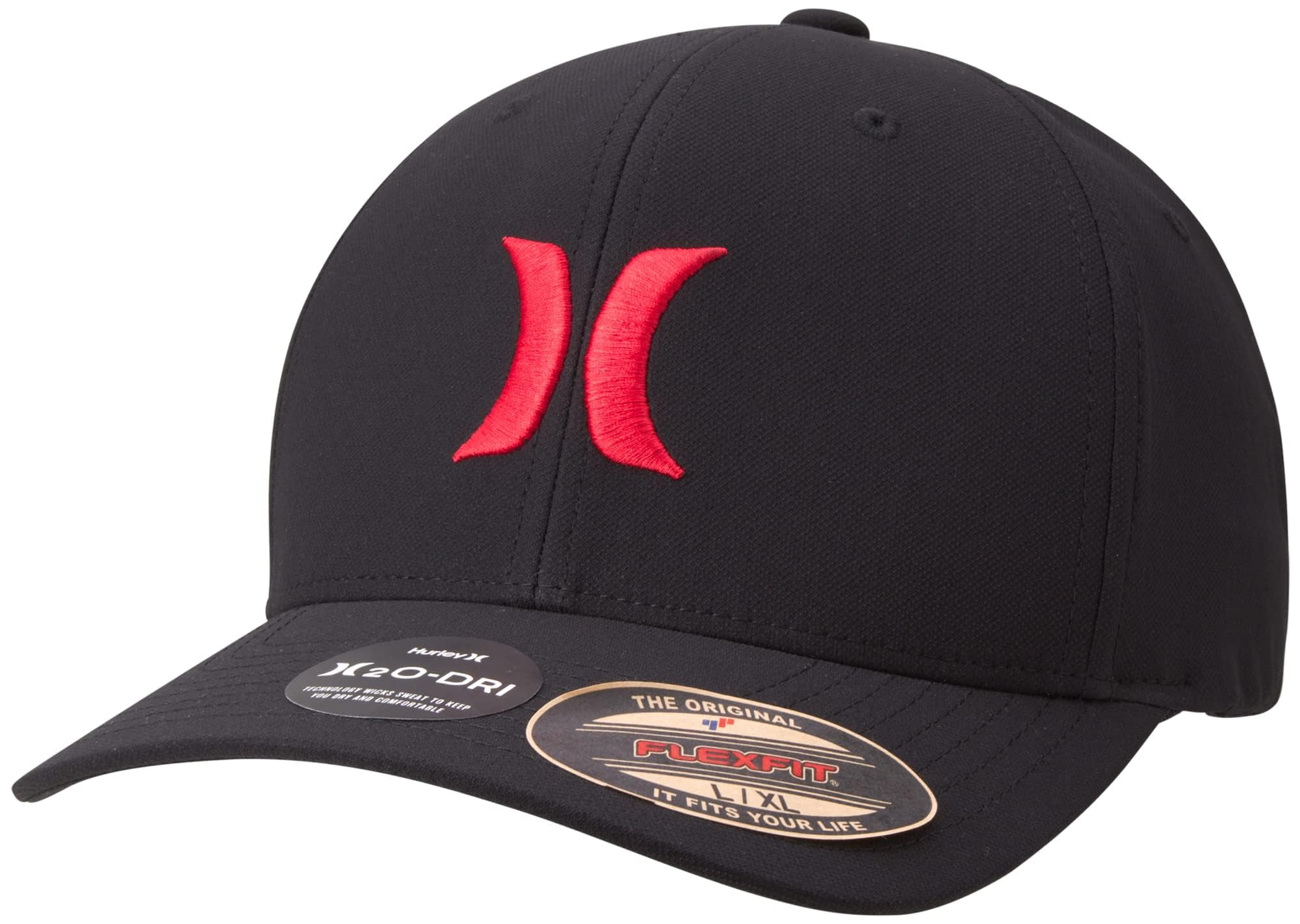 Hurley Men's Caps - One & Only Cap H2O Dri Flexfit Baseball Hats for ...