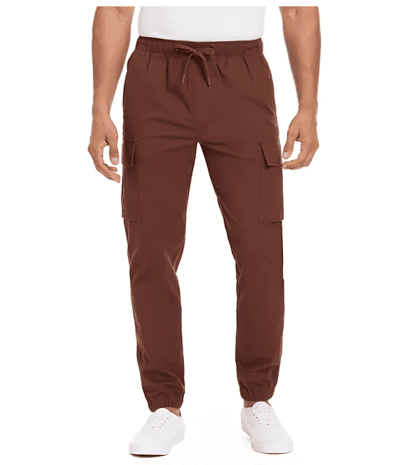 Hurley Men's Cargo Jogger Pants Hickory Brown Large - Walmart.com