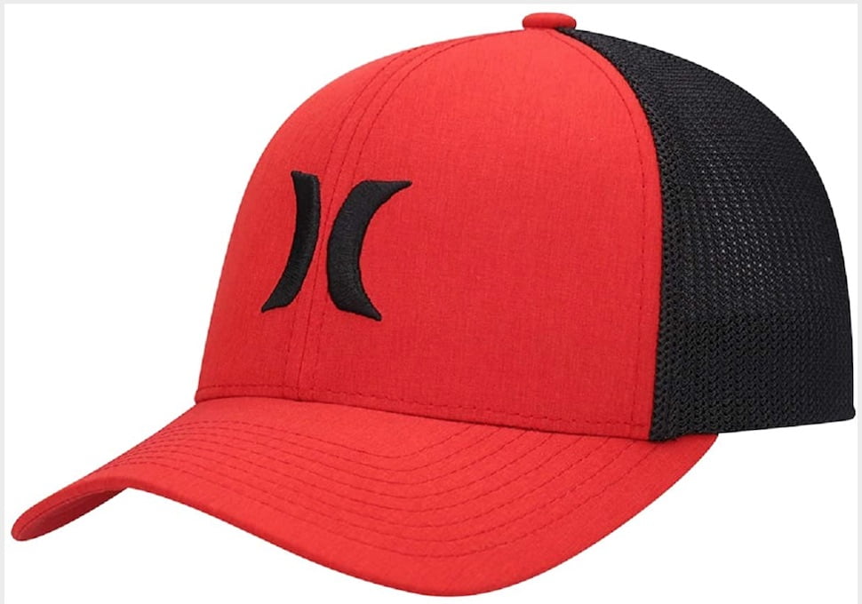 Hurley Men's Flexfit Cap ~ Icon Textures red - Walmart.com