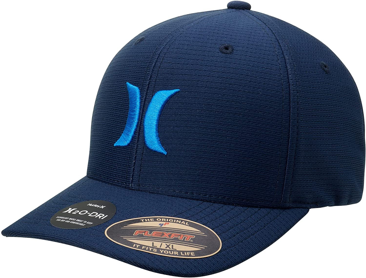 Hurley Men's H2O-DRI Pismo Perforated Mesh Flex Fit Hat Cap (Large/X ...