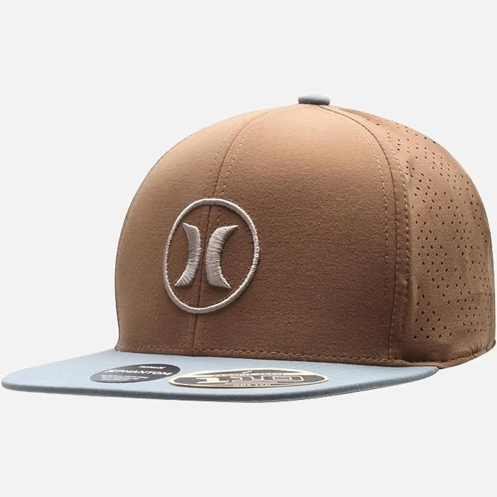 Hurley Men's Hat Phanton Surfside 110 Snapback Cap (Brown/Grey ...