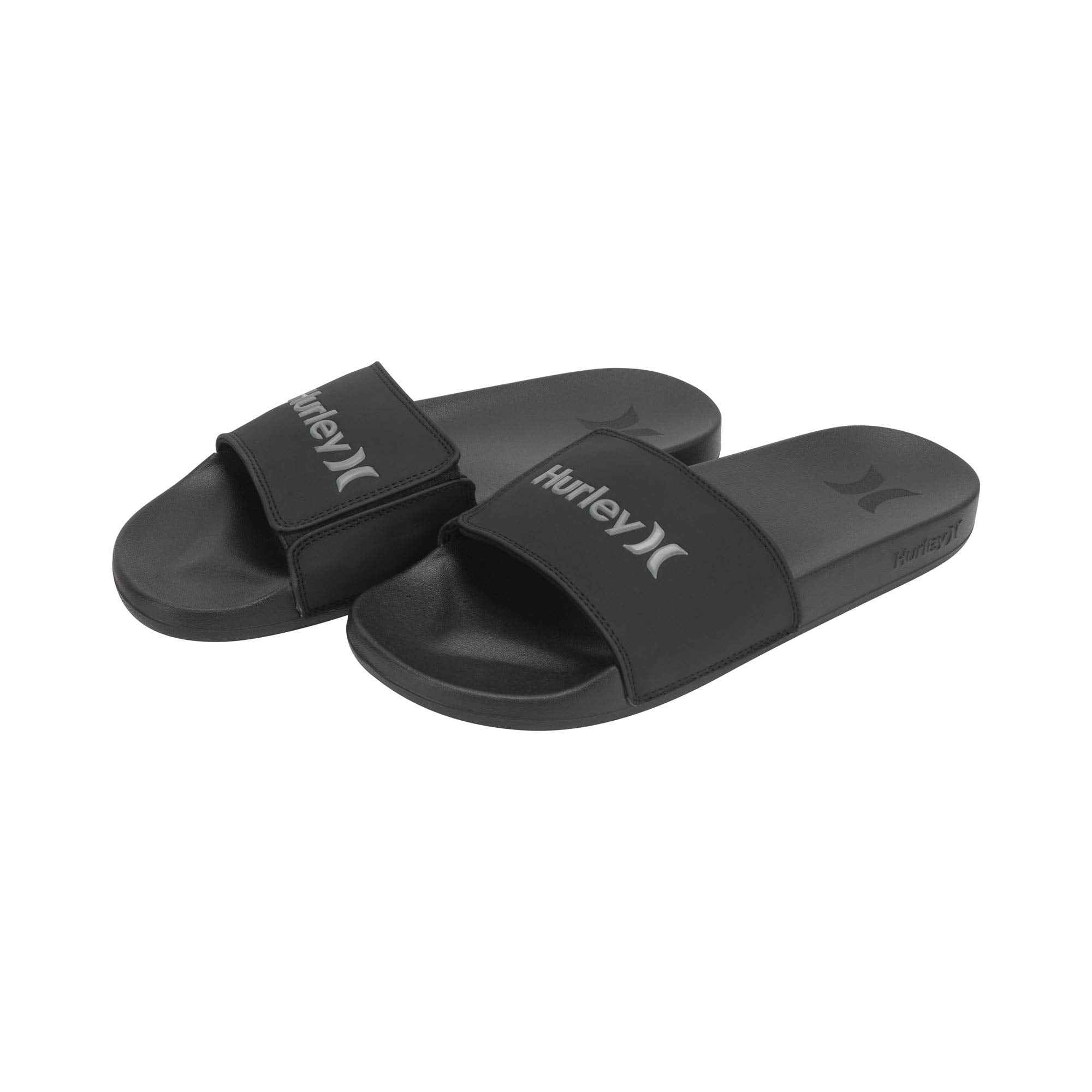 Hurley Men's Mack Stretch Slide Sandal, Ultra Grey/Black, 8 - Walmart.com