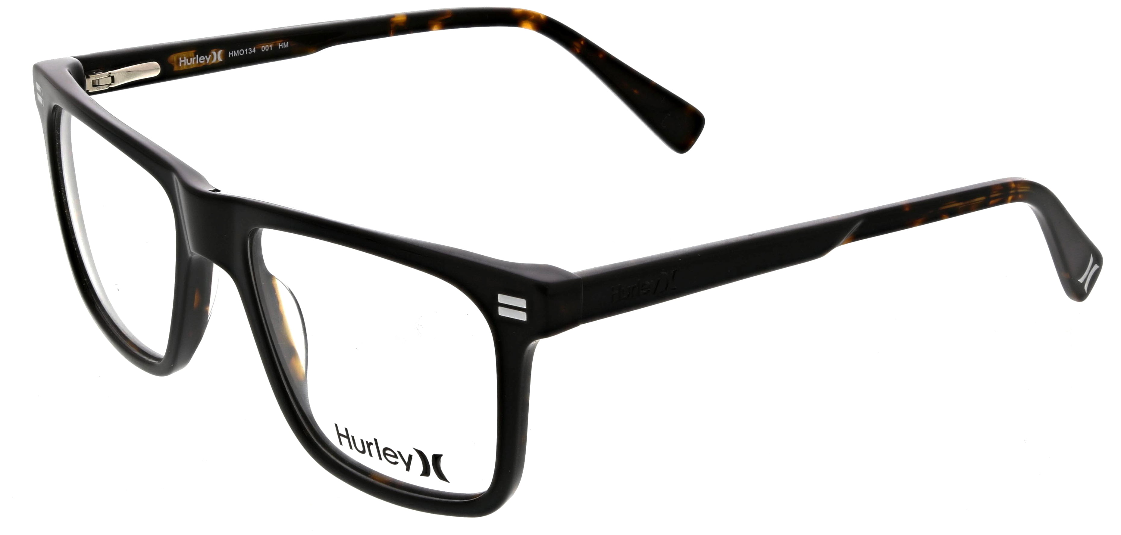 Hurley Men's Square Eyeglasses, HMO134 Alta, Black, 54-19-150, with ...
