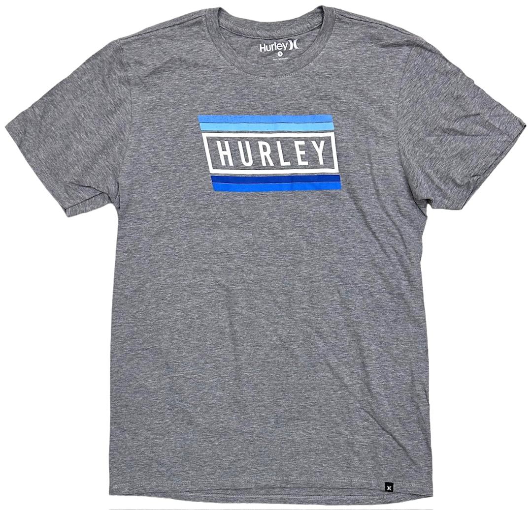 Hurley Men's T-Shirt Infinity Soft Grey Heather Fabric Short Sleeve Tee ...