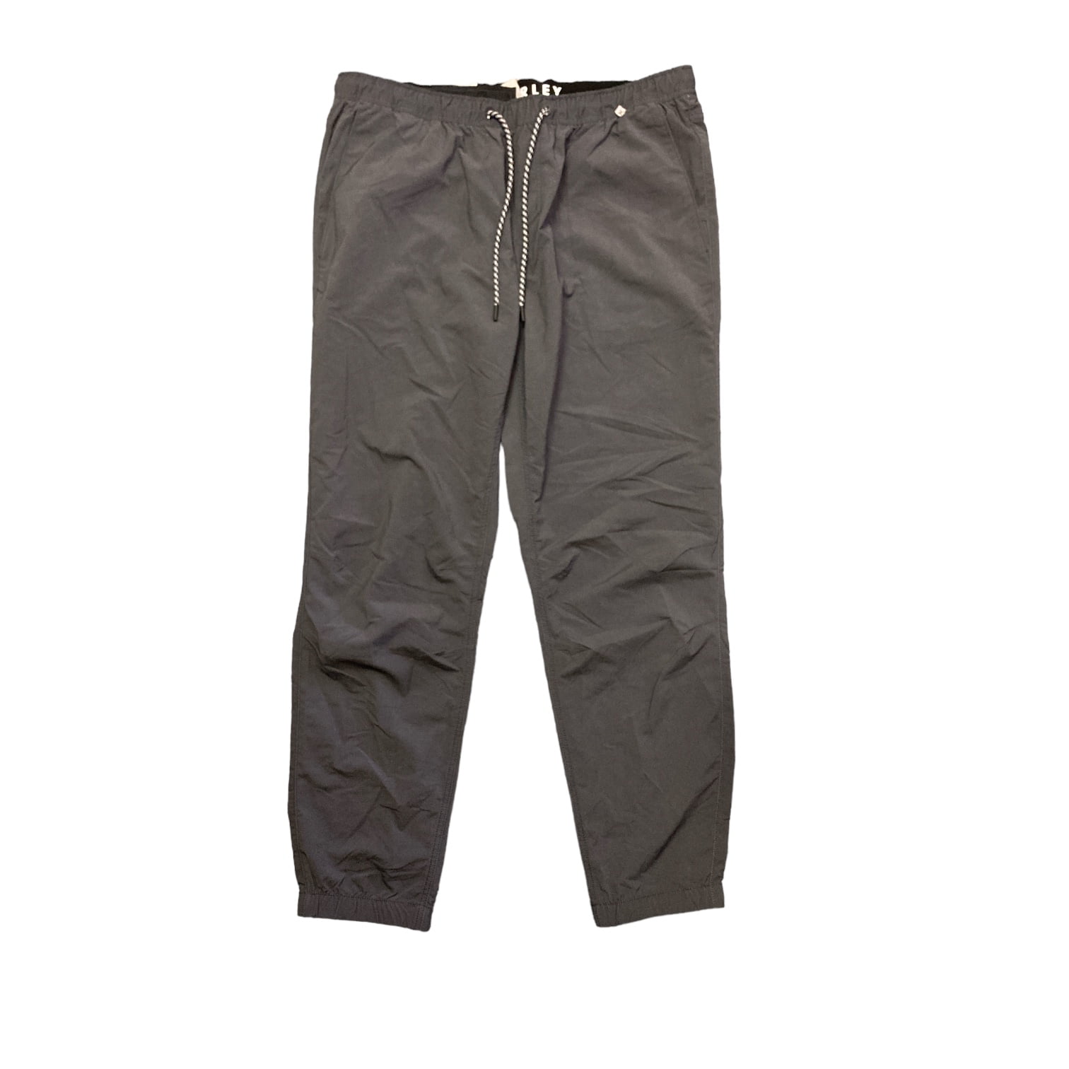 Hurley Men's Tapered Fit Tech Twill Drawstring Waist Jogger (Black, L ...