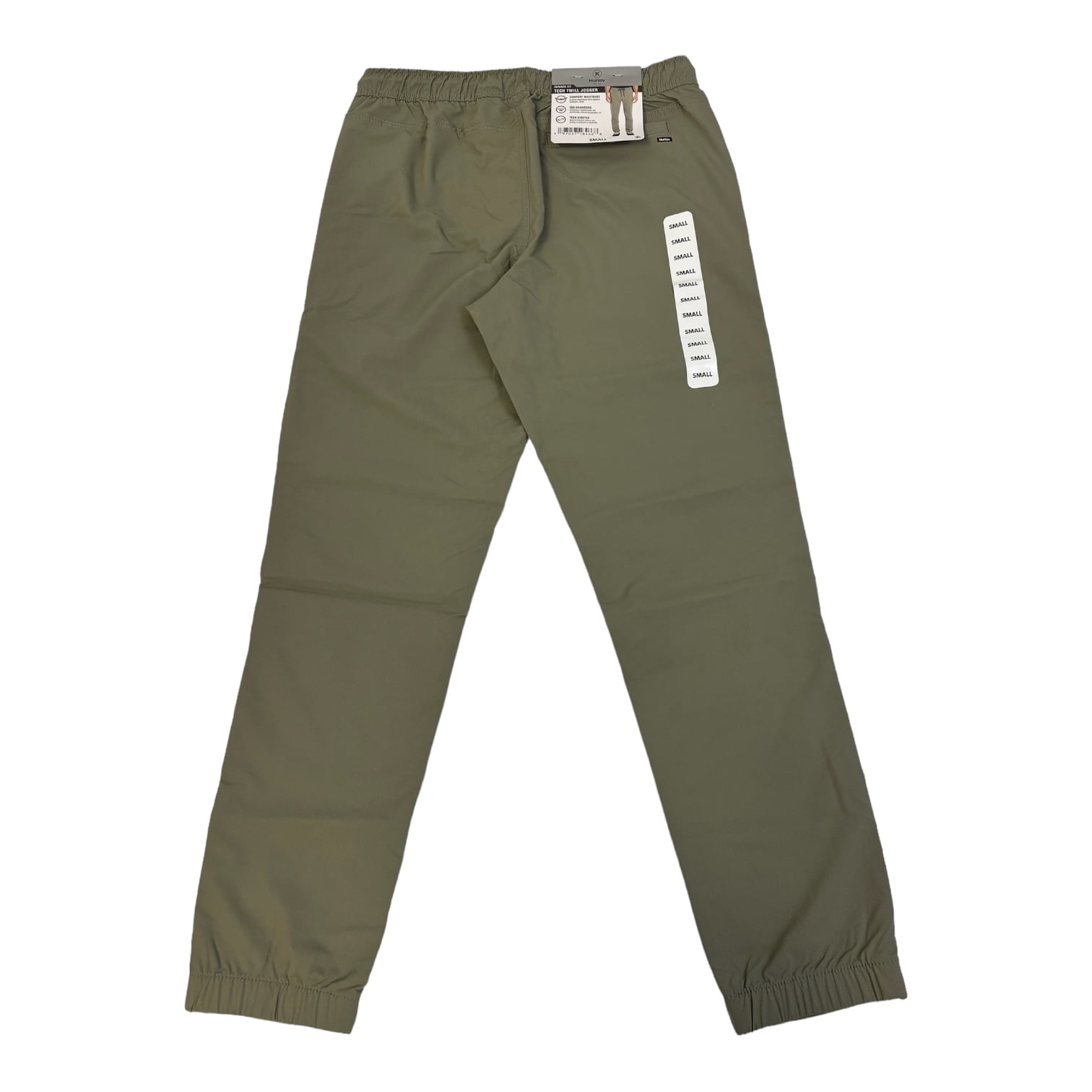 Hurley Men's Tapered Fit Tech Twill Drawstring Waist Jogger - Walmart.com