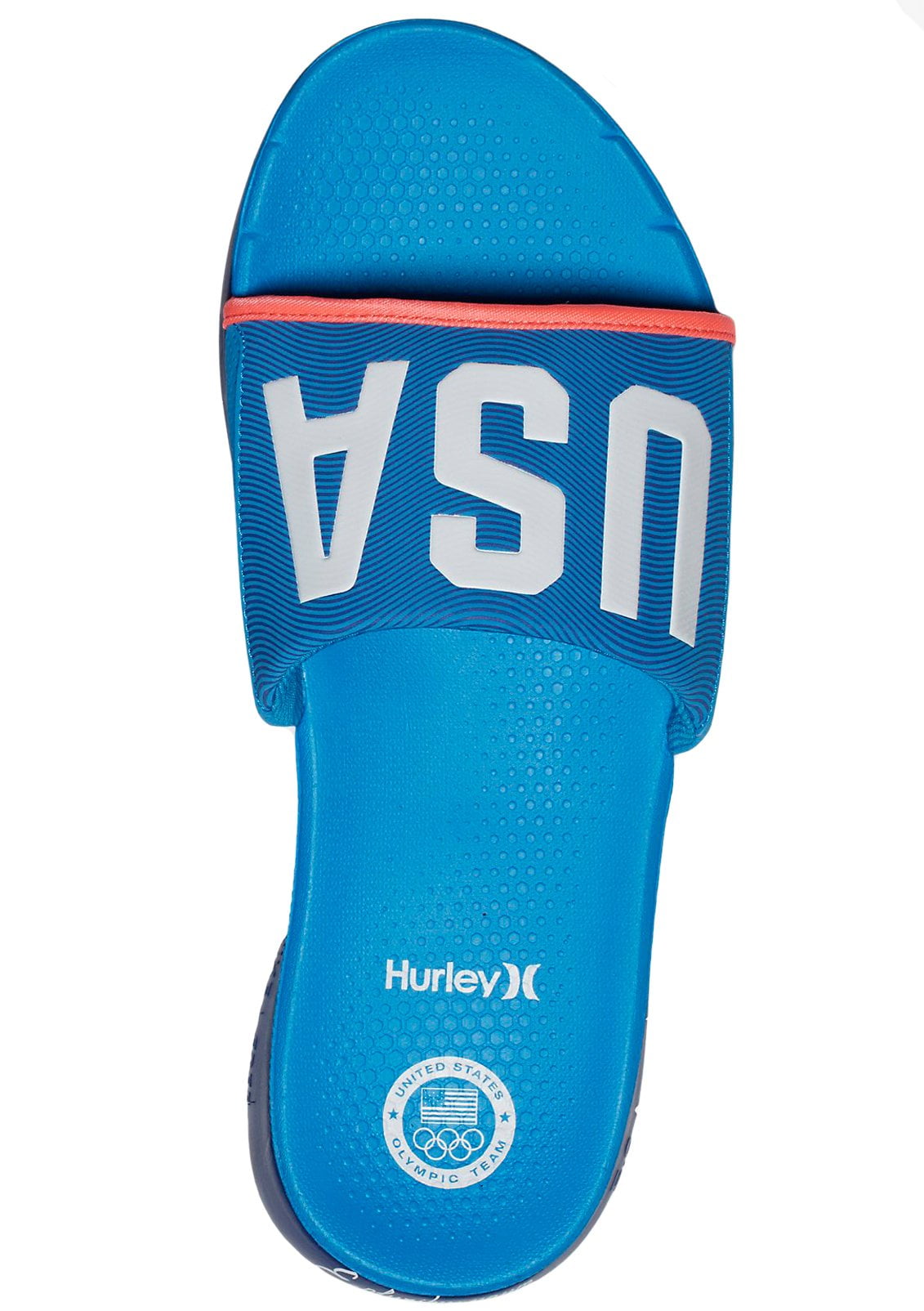 Hurley Mens MSA0000290 Phantom Free (USA) Slide Sandal, Photo Blue ...