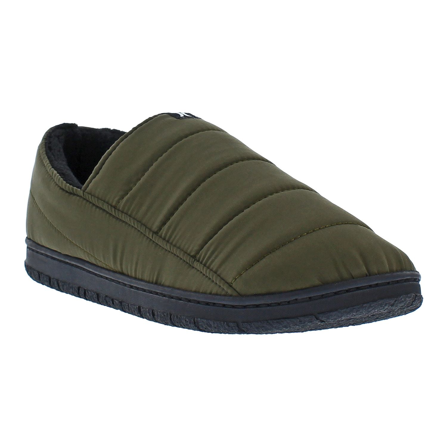 Hurley Ruskin Men's Puffer Slippers Color: Olive Size: LARGE - Walmart.com