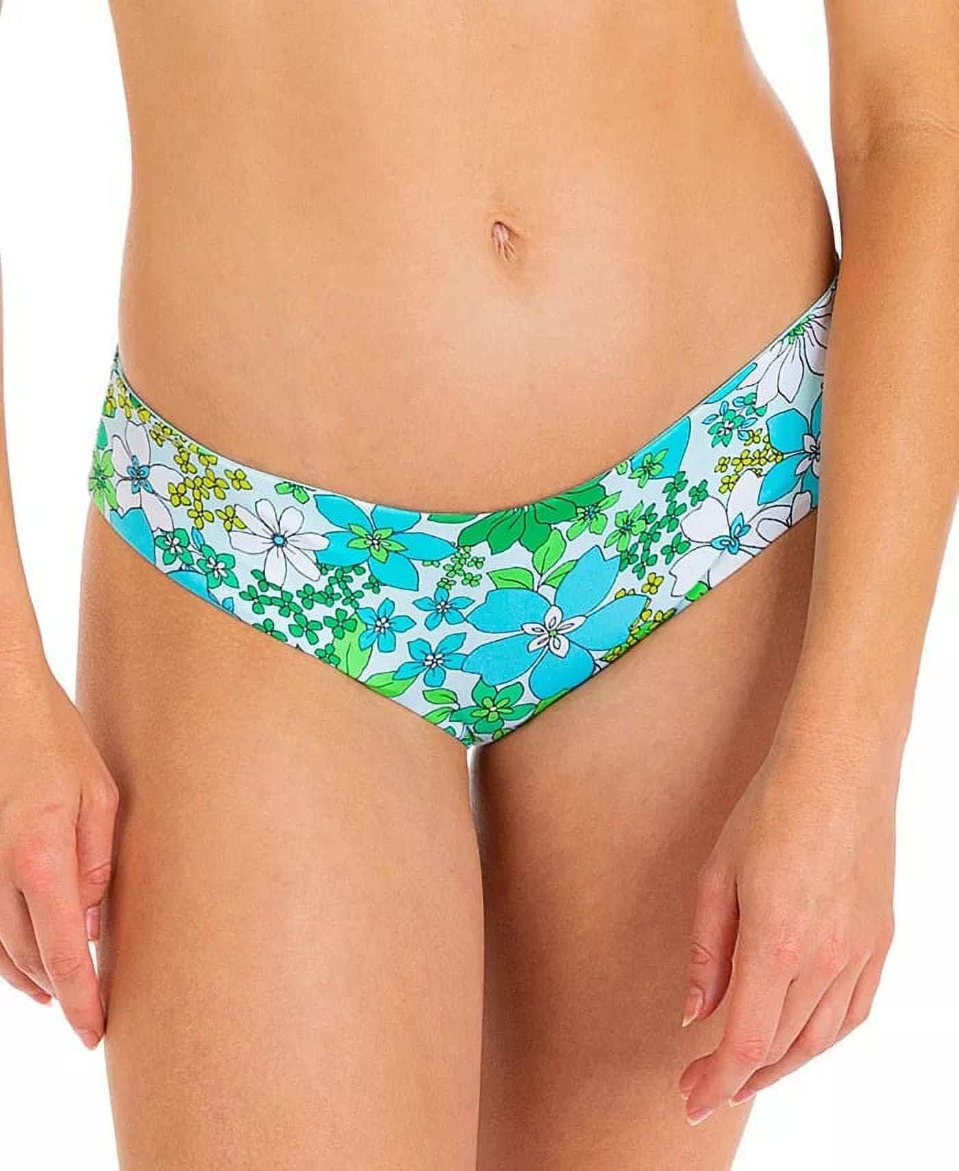 Hurley WILD BLOOM MIST Juniors' Floral-Print Cheeky Bikini Swim Bottom, US Large - Walmart.com