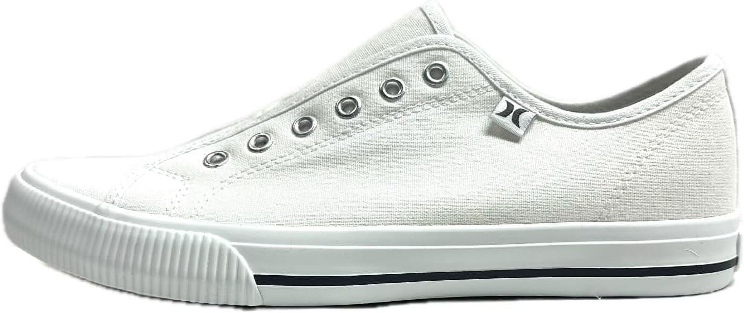 Hurley Women's Slip-On Low-Top Sneakers, Closed Toe White, 6 - Walmart.com