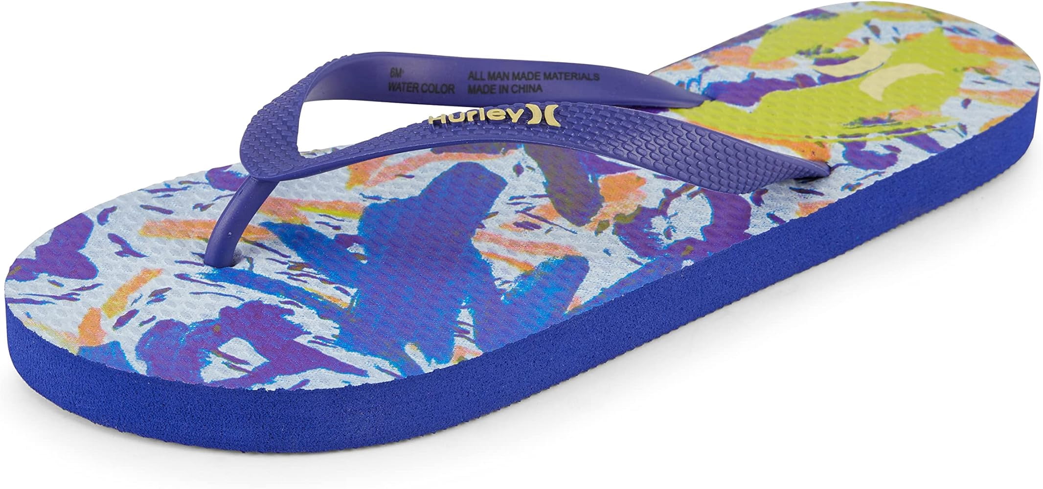 Hurley Women's Flip Flops Sandal Slippers, Signal Blue, 6 - Walmart.com