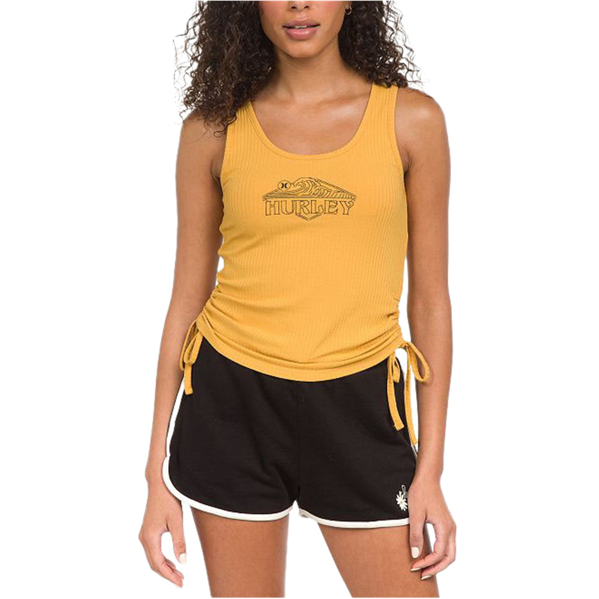 Hurley Womens Side Cinch Tank Top, Yellow, X-Large - Walmart.com