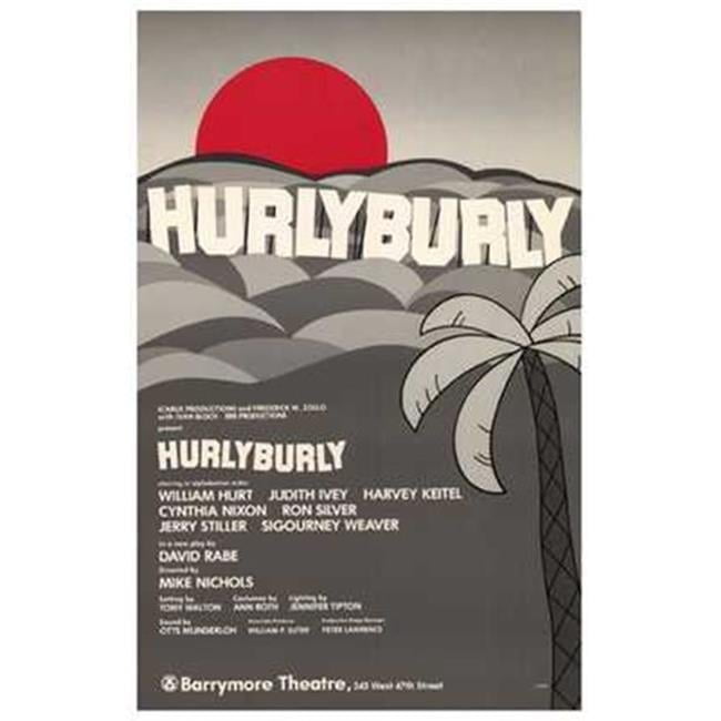Hurlyburly Broadway Play Movie Poster - 11 x 17 in. - Walmart.com