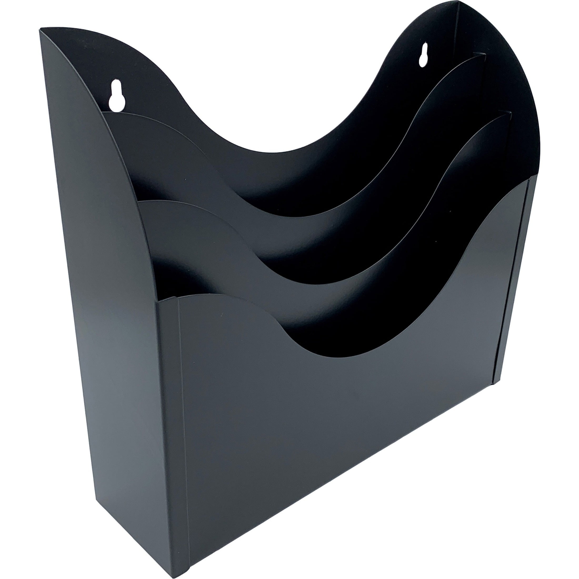 Huron 3-Compartment Steel Wall Sorter Black (HASZ0184) - Walmart.com