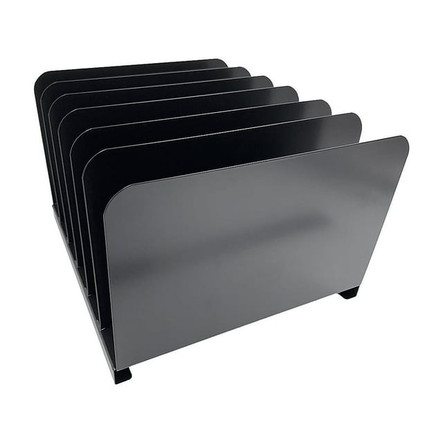 Huron 6-Compartment Steel File Organizer Black HASZ0144 - Walmart ...