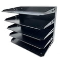 Huron Desktop Horizontal 5-Slot Legal File Binder Organizer Storage ...