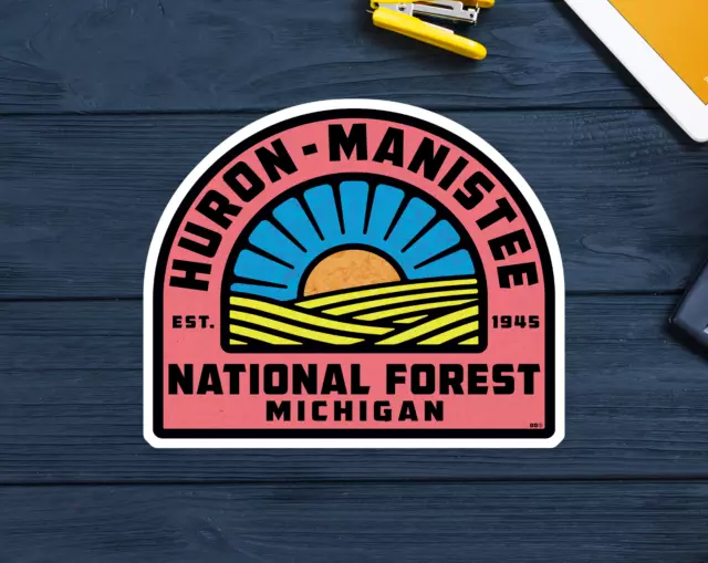 Huron - Manistee National Forest Ohio Sticker Travel Decal Sticker ...