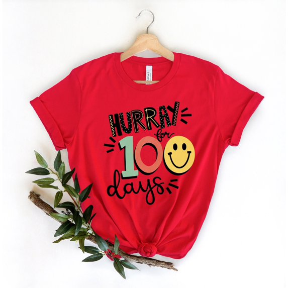 Hurray for 100 Days shirt,100 Days Brighter Shirt,Teacher Shirt,100th ...
