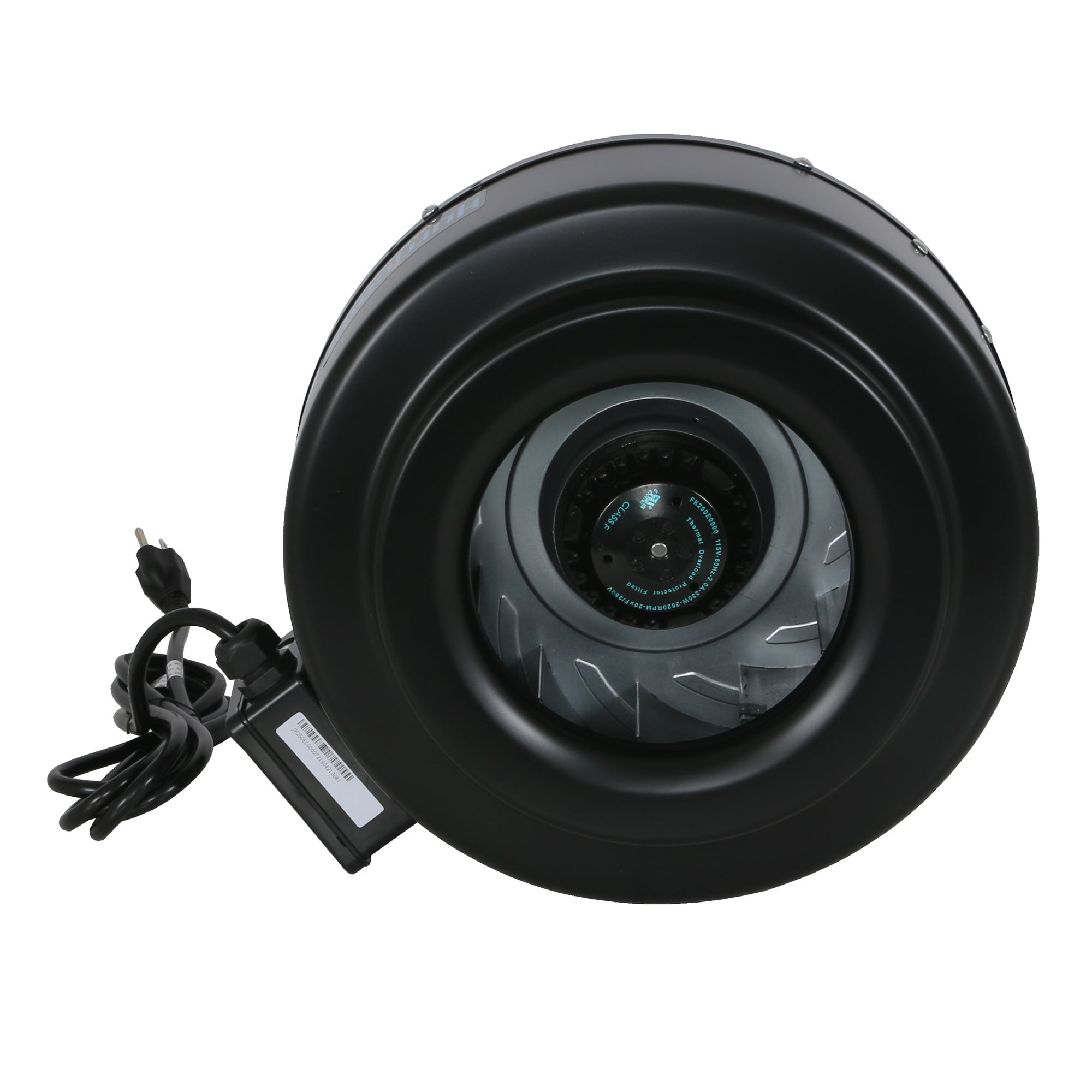 Hurricane 10 Inch Inline Fan 780 CFM - Quiet Operation, Black - Walmart.com