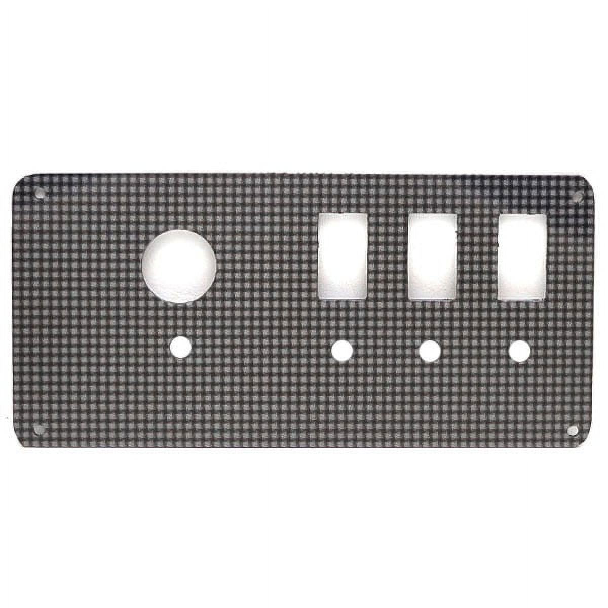 Hurricane Boat Blank Rocker Switch Panel | Black / Gray - Walmart.com