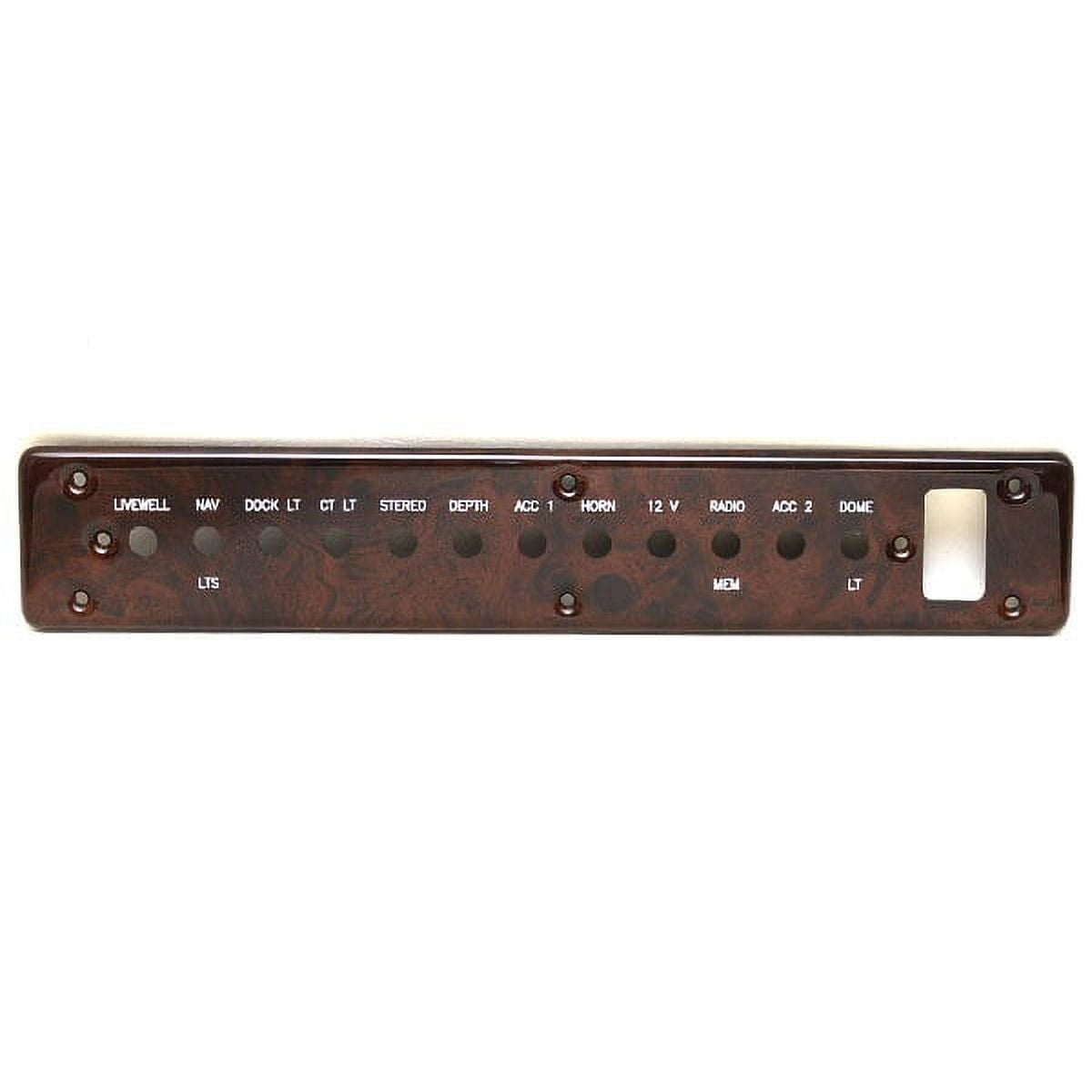 Hurricane Boat Blank Switch Panel 204277 | 14 x 2 1/2 Inch Woodgrain ...