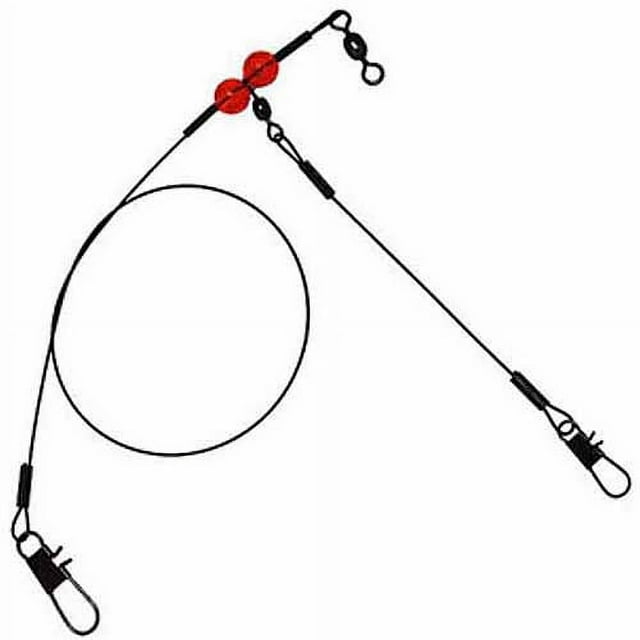 Hurricane DD-22SK Nylon Coated Wire 24" Double Drop Bottom Fishing Rig ...