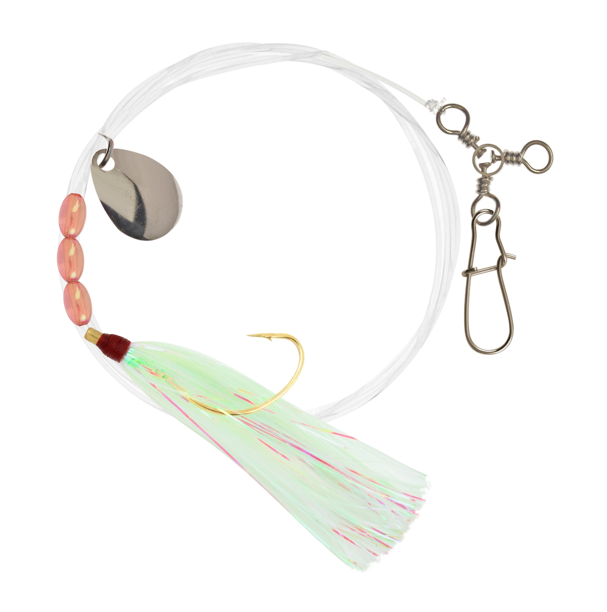 Hurricane FSC4260-1/0 Fluke Rig 1/0Wide Gap Sp&Mt Chartreuse - Walmart.com