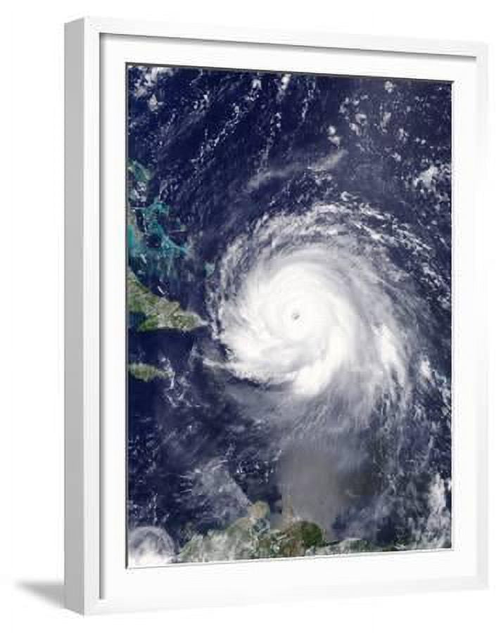 Hurricane Irma, Satellite Image, Scenic Framed Art Print Wall Art Sold ...