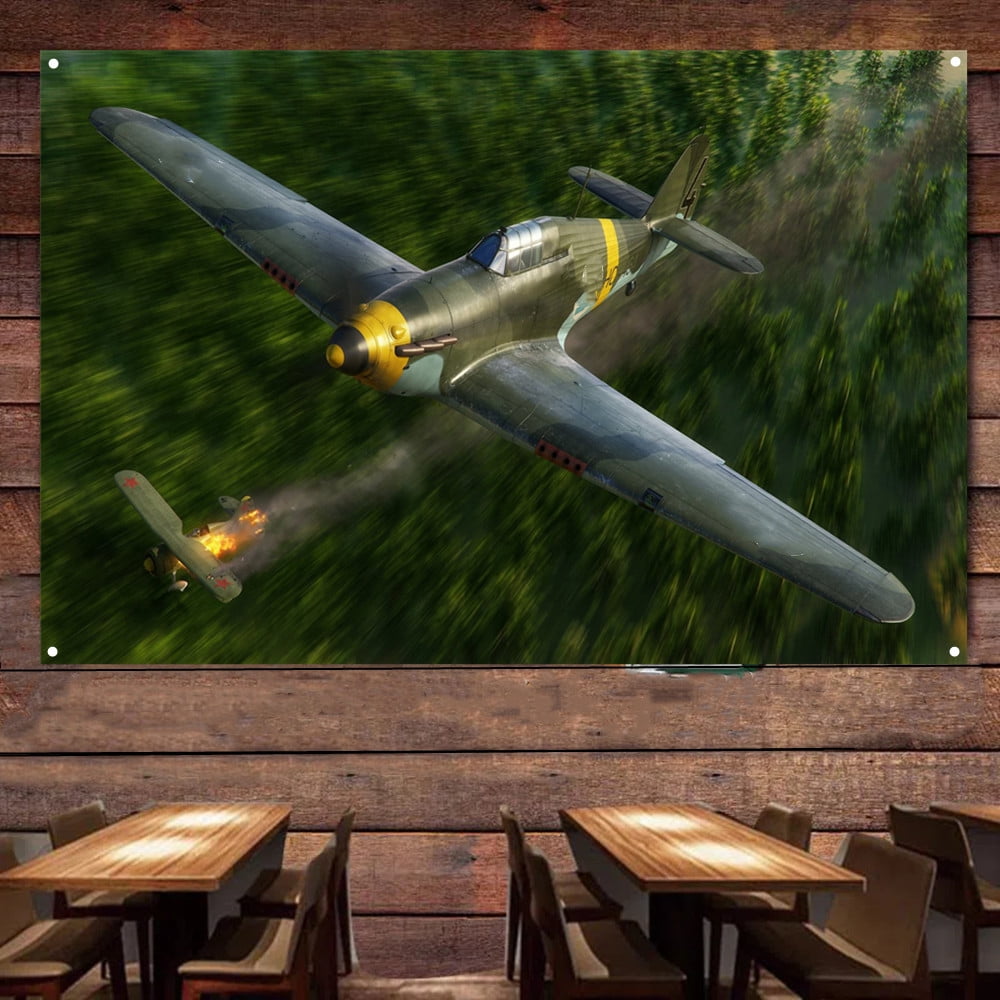 Hurricane Mk.I WW II Finland Fighter Jet Banner - 38" x 57" Air Force ...