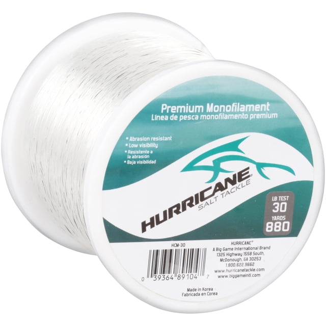 Hurricane Monofilament Fishing Line, 30 lb. Test, 880 yds - Walmart ...