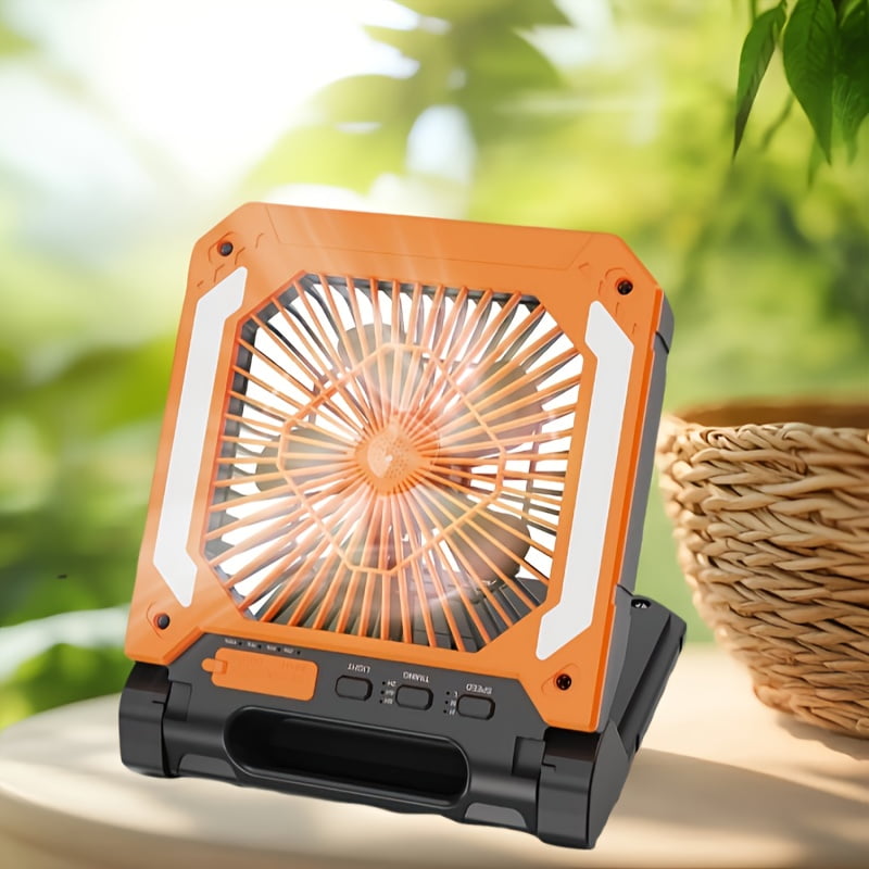 Hurricane-Ready Solar Fan 20000mAh - 3 Speeds & SOS Strobe, 72H ...
