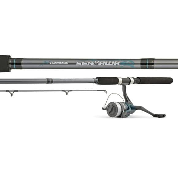 Hurricane SH122S/170G Seahawk Spinning Fishing Rod, 12 ft, Gray, 2 ...